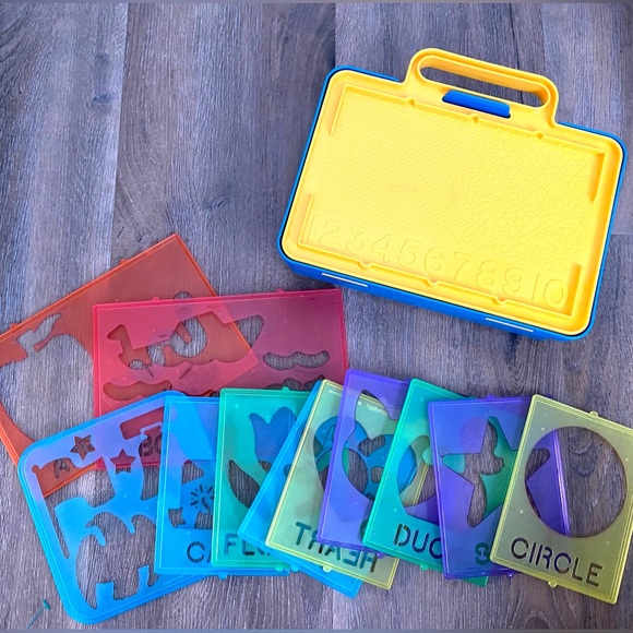 Tupperware | Toys | Vintage Tupperware Stencils And Carrying Case ...